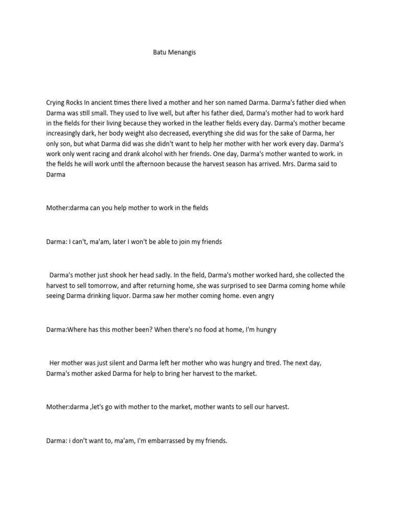 The Legend of the Crying Stone | PDF