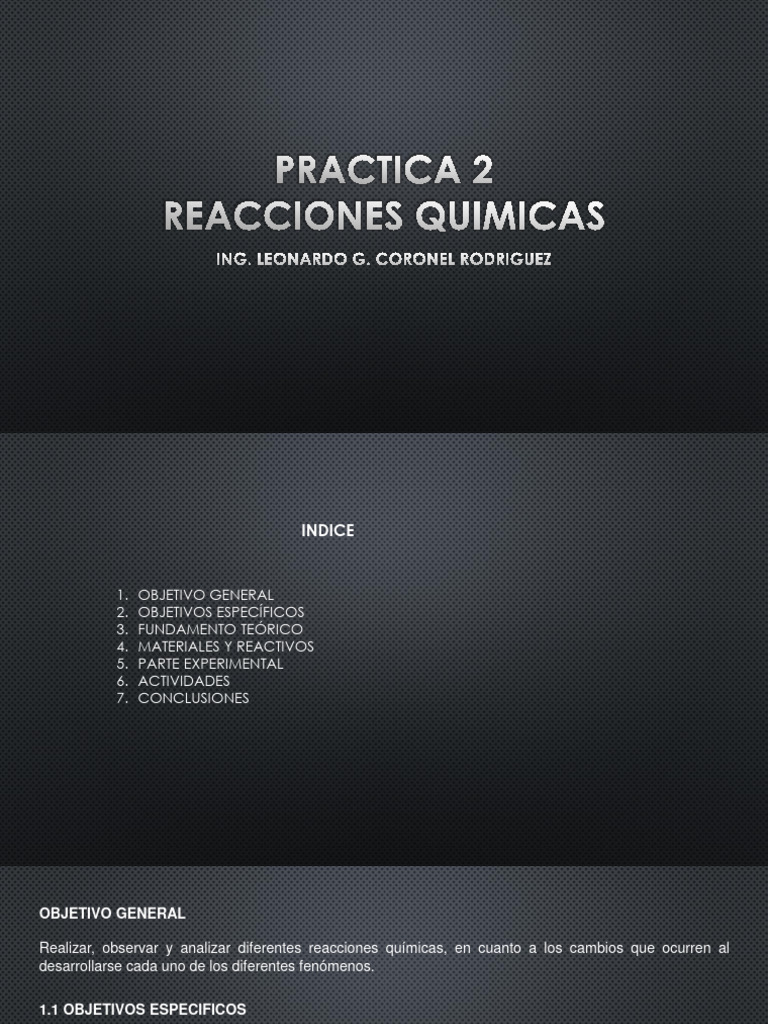 Reacciones Quimicas | PDF | Redox | Reacciones químicas