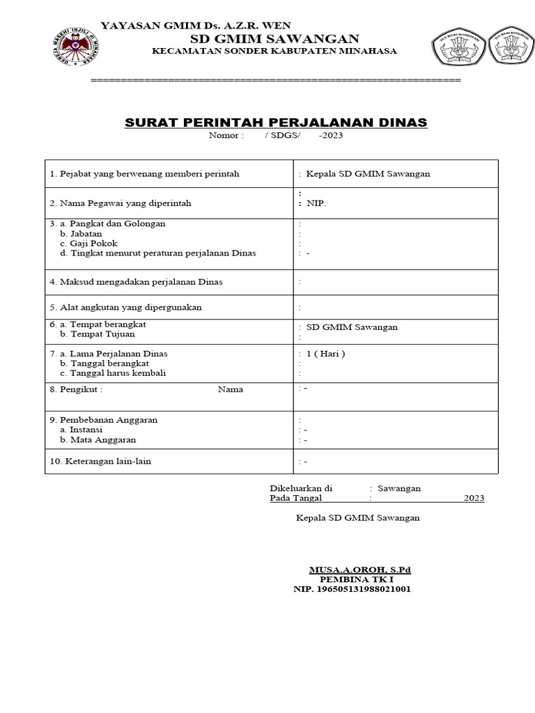 Contoh SPPD KS | PDF