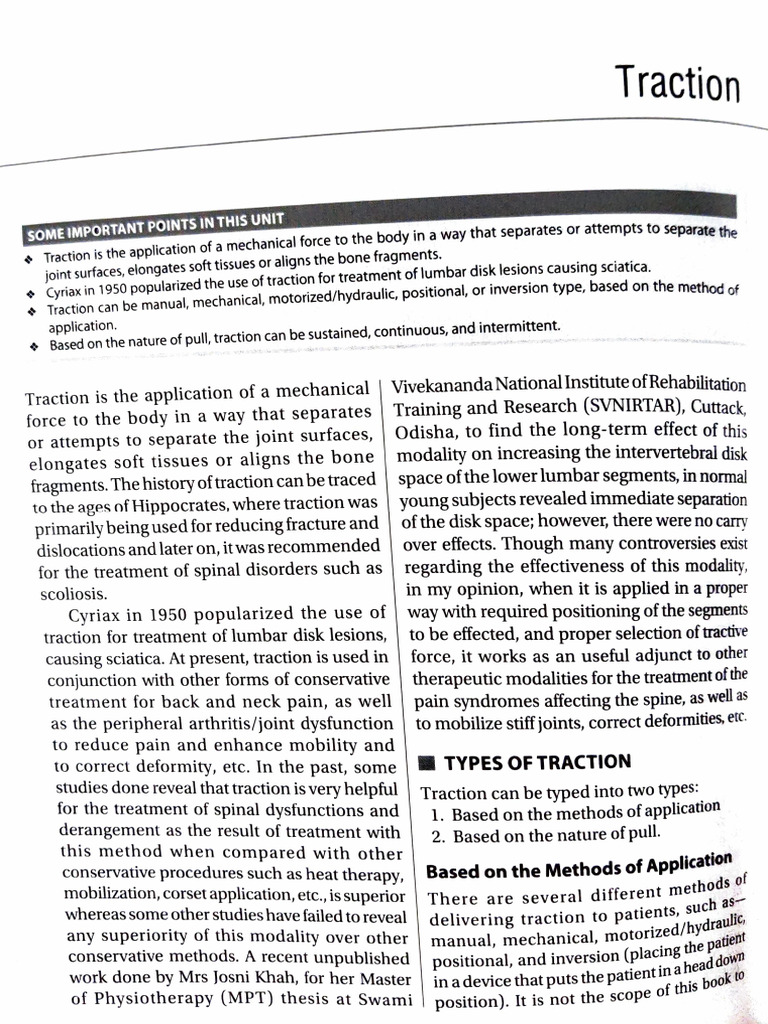 Traction | PDF | Pelvis | Spinal Cord