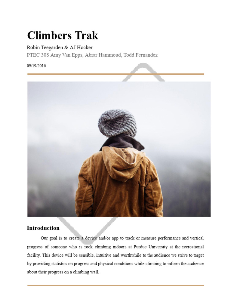 climbers trak report | PDF | Rock Climbing | Data