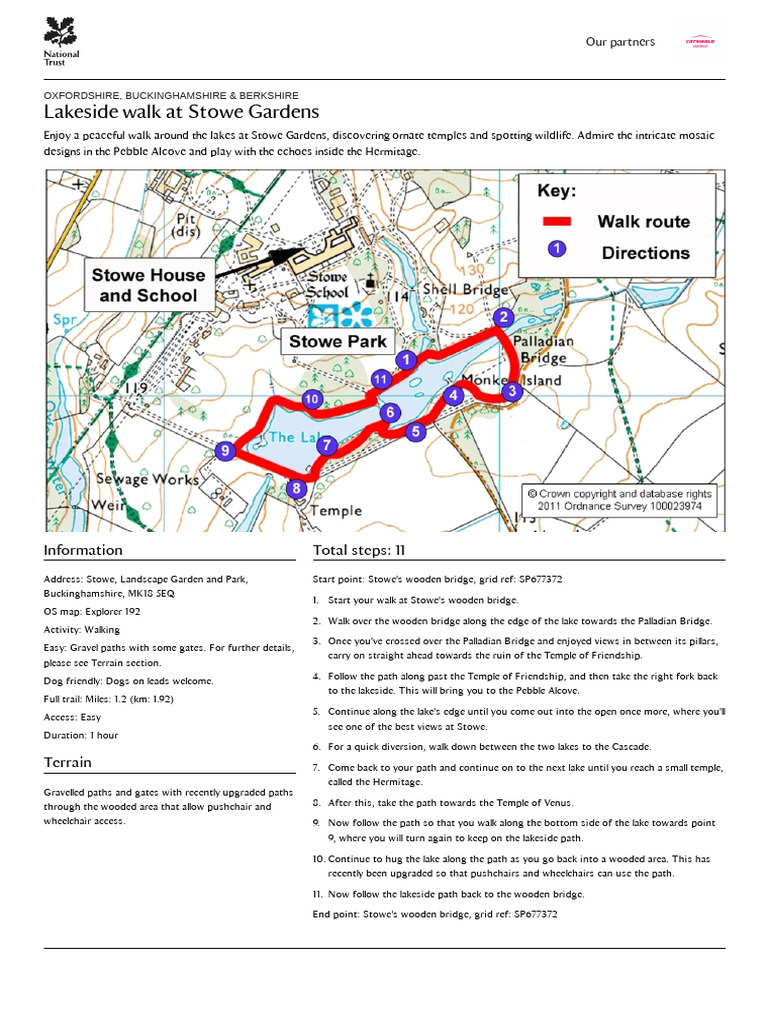 Lakeside Walk at Stowe Walking | PDF