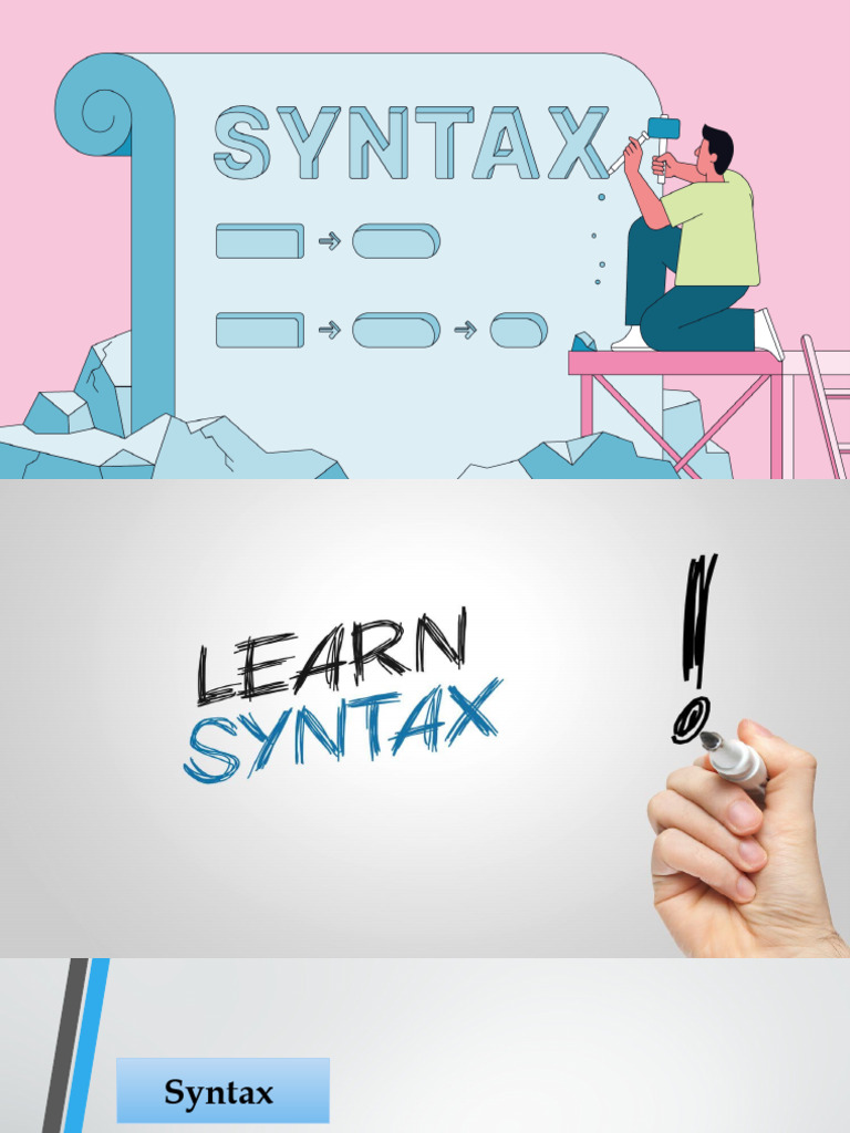 Syntax | PDF | Part Of Speech | Syntax