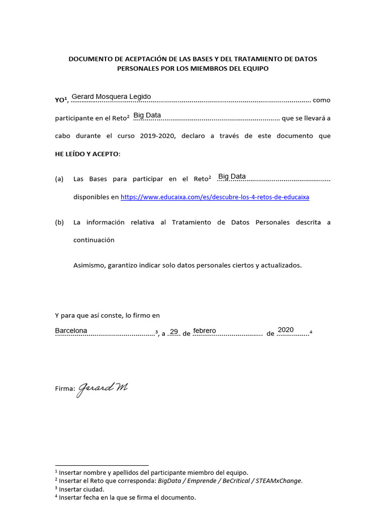 Documento Datos Personales - Encrypted | PDF