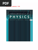 Solution Manual Fundamentals of Physics 12th Edition by Halliday and Resnick | PDF | Density ...