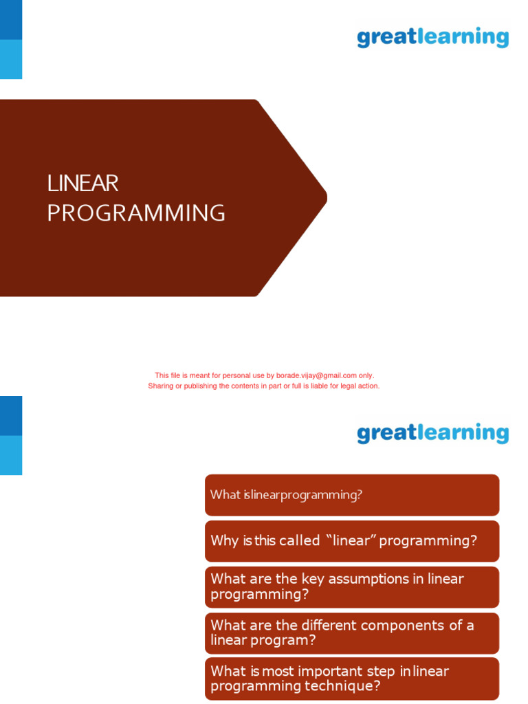 Linear Regression | PDF | Linear Programming | Applied Mathematics