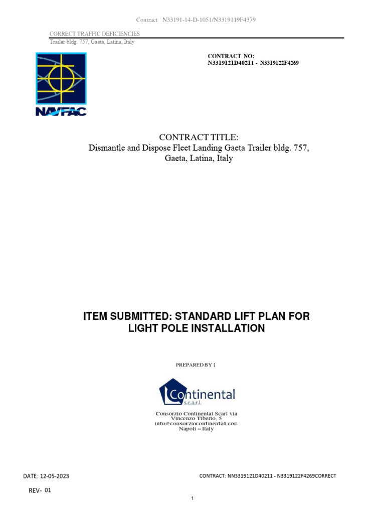 Standard Lift Plan_rev01 | PDF | Crane (Machine) | Elevator