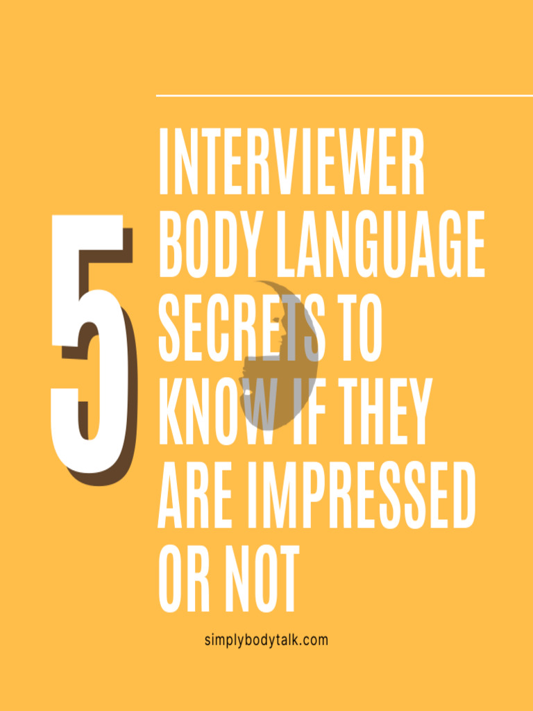 Interviewer Body Language Pdf