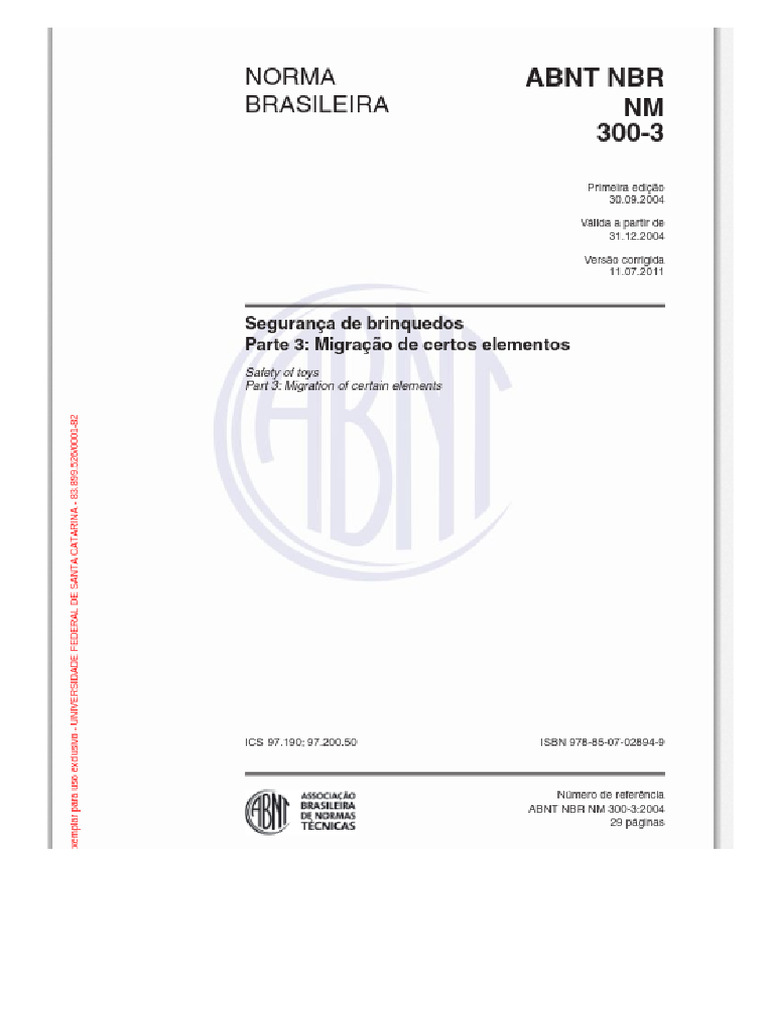 Abnt NBR NM 300-3 - 2004 | PDF