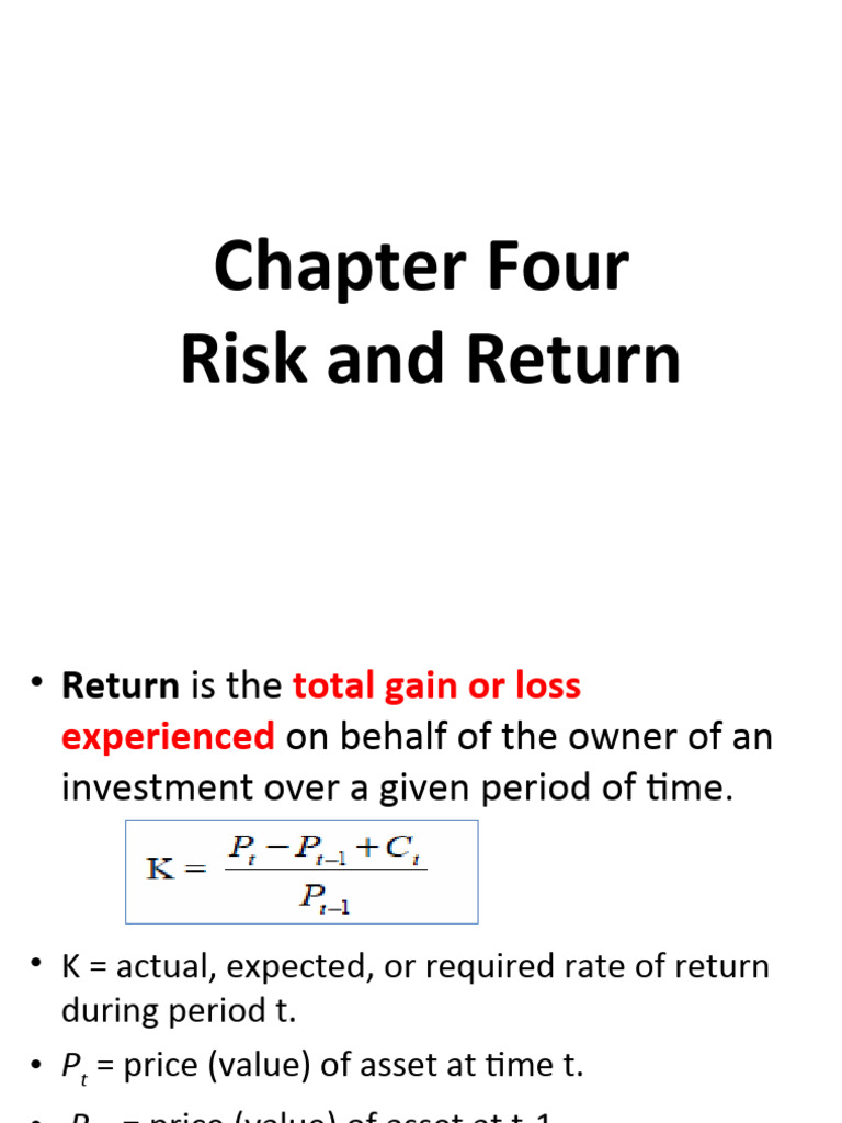 Risk and Return Analysis in Investments | PDF | Financial Risk ...