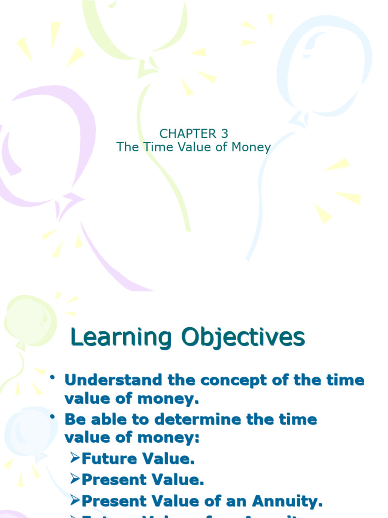 Chapter 3 FM | Download Free PDF | Time Value Of Money | Present Value