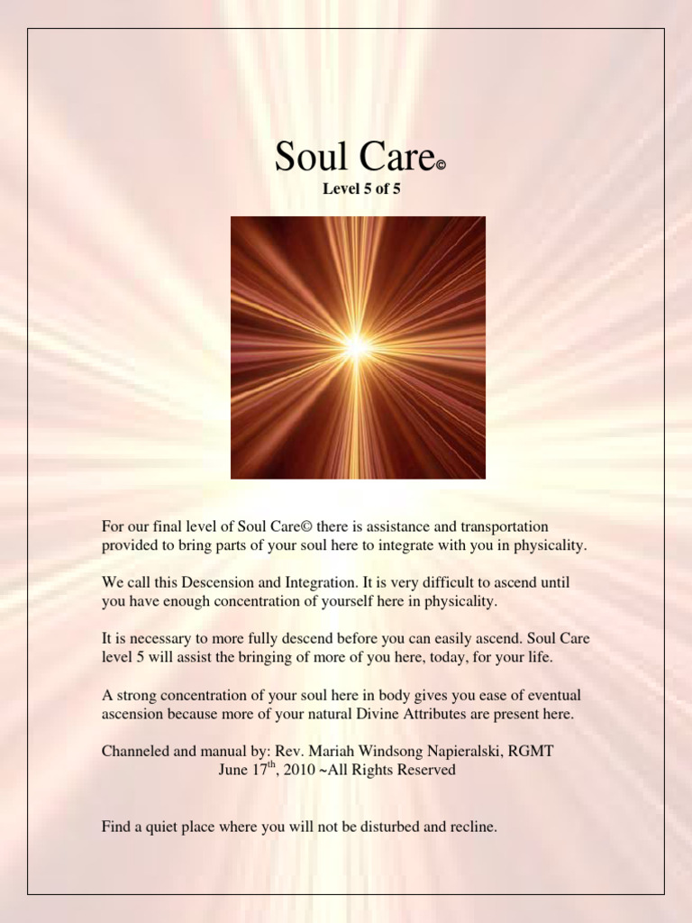 Soul Care Level 5 | PDF | Soul