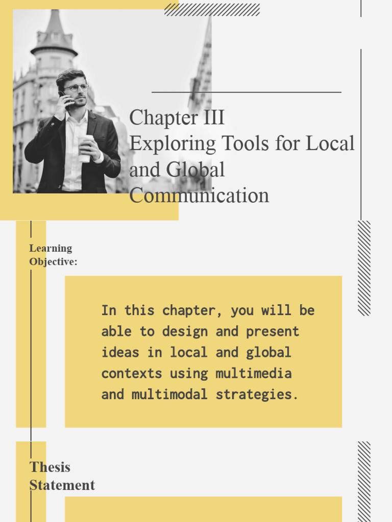 Chapter 3 - Exploring Tools For Local and Global Communication | PDF | Infographics | Information