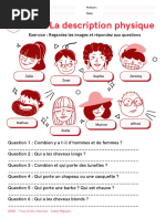 A1 - Compréhension Orale La Description Physique, Le Caractère Et Les ...