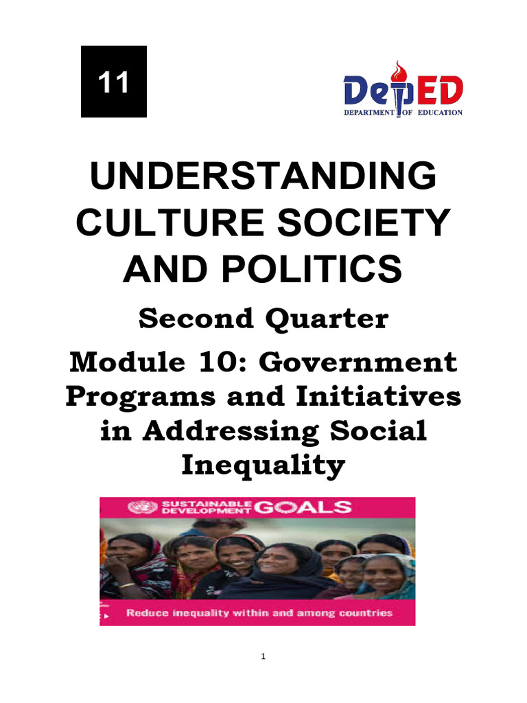 M10 Government Programs and Initiatives in Addressing Social ...