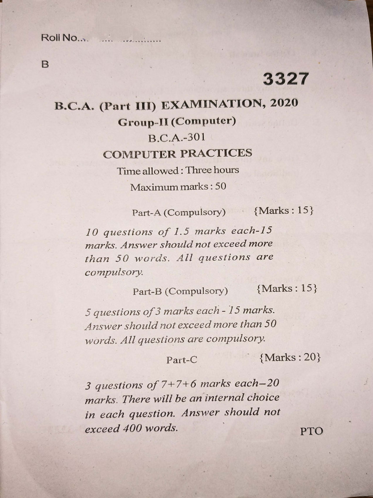 BCA Part 3 2020 | PDF