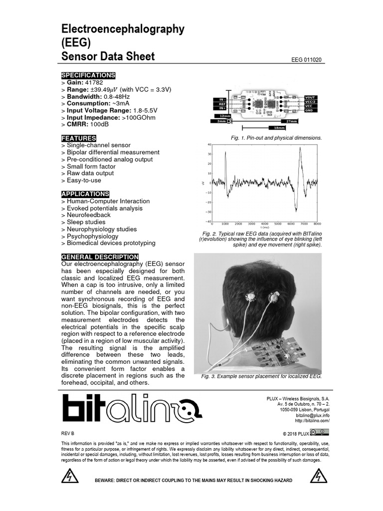 Revolution Eeg Sensor Datasheet Revb | PDF | Electroencephalography ...