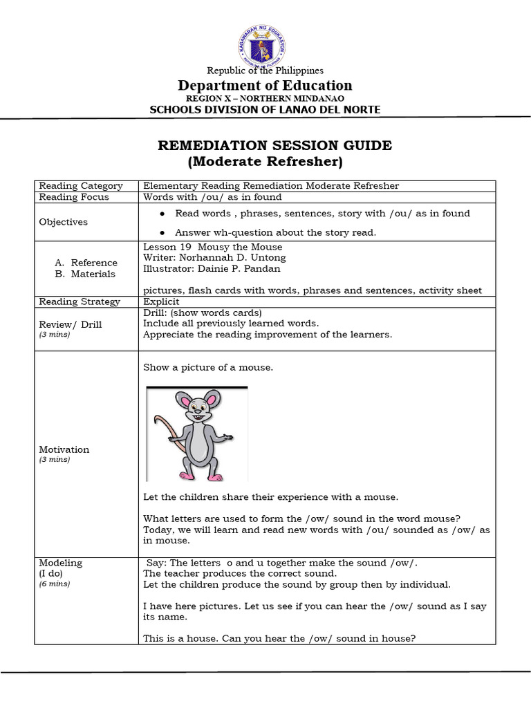 Remediation Session Guide-Lesson 19 | PDF | Applied Linguistics ...