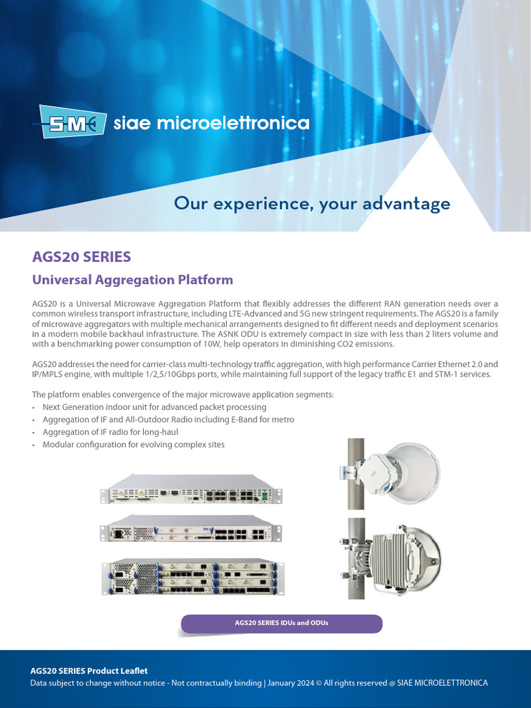 Siaemic - AGS20 - Leaflet - January 2024 | PDF | Computer Network | Computer Data