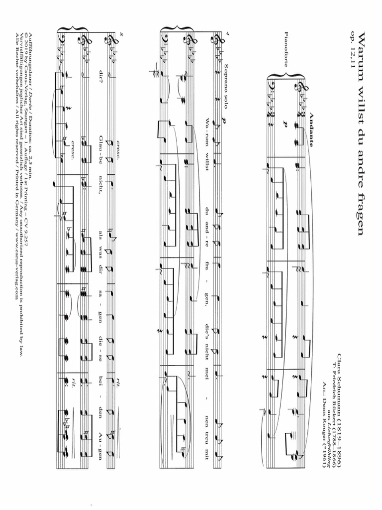 09) Schumann - Warum Willst Du | PDF