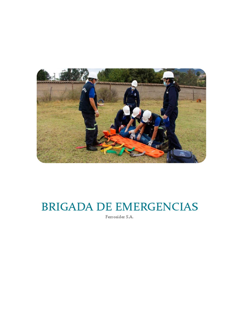 Capacitacion brigada de emergencia | PDF | Reanimación cardiopulmonar | Primeros auxilios