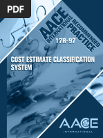 AACE-Nº-18R-97 - Estimated Cost Classification System PDF | PDF ...