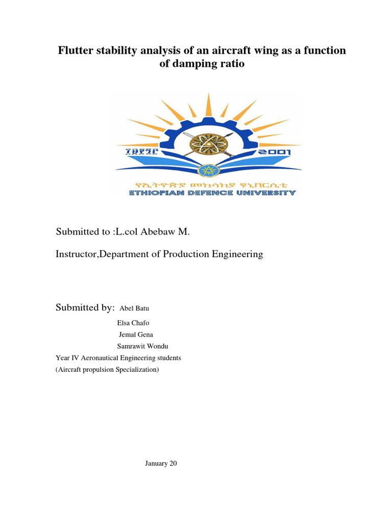 Mechanical Vibration Project New | PDF | Damping | Oscillation