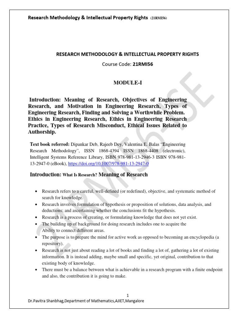 RM Notes (5modules) | PDF | Motivation | Motivational