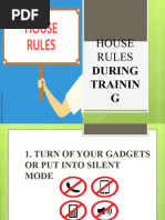 Training House Rules | PDF