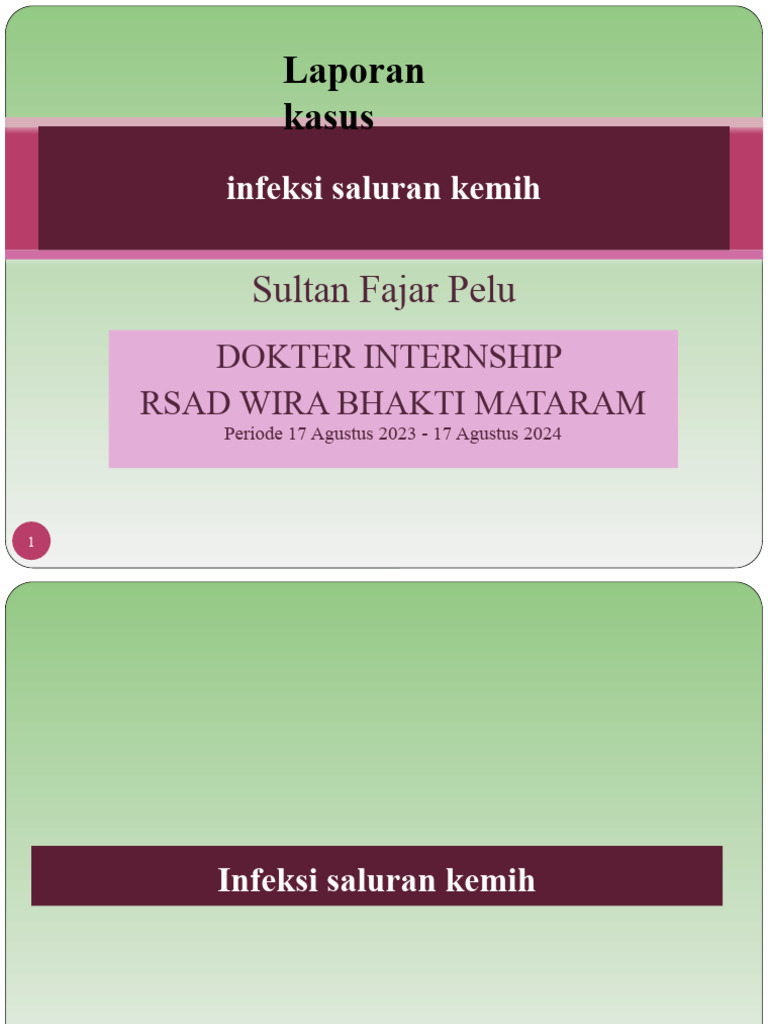 Laporan Kasus: Sultan Fajar Pelu | PDF