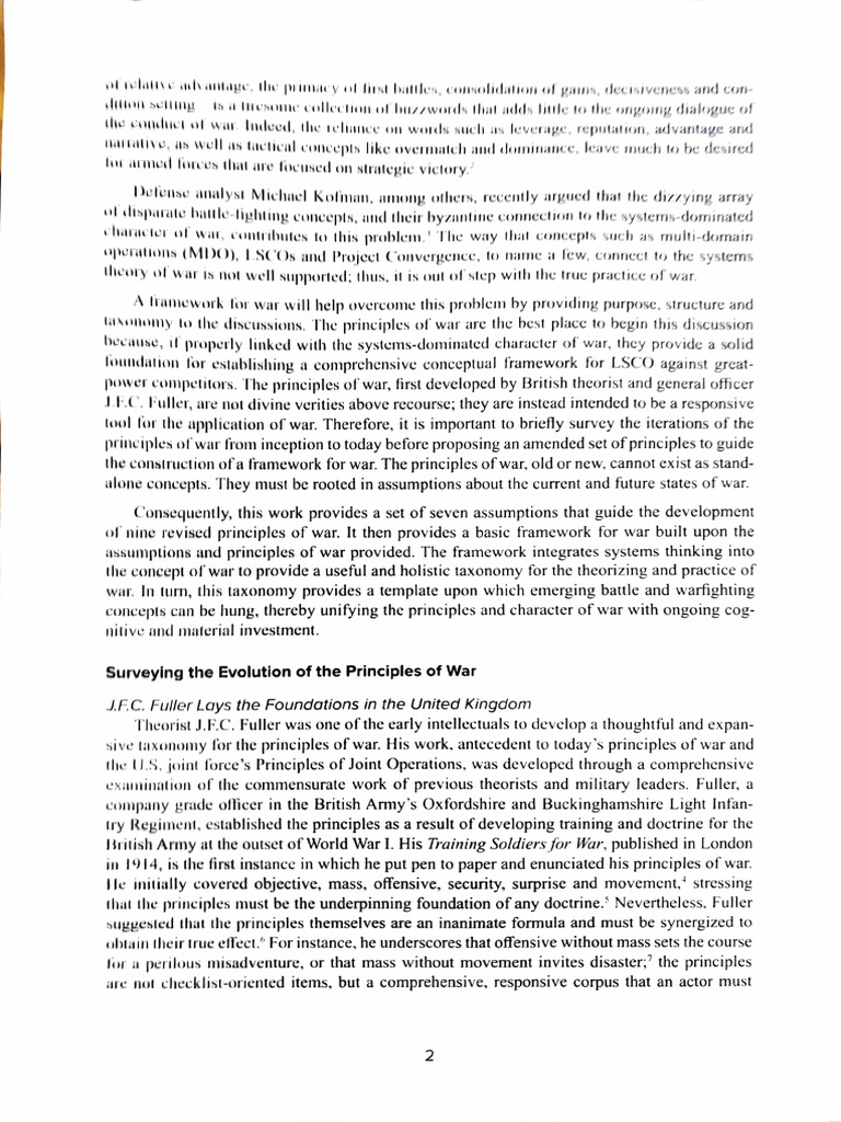 JFC Fuller Principles of War | PDF | Military Doctrine | International ...