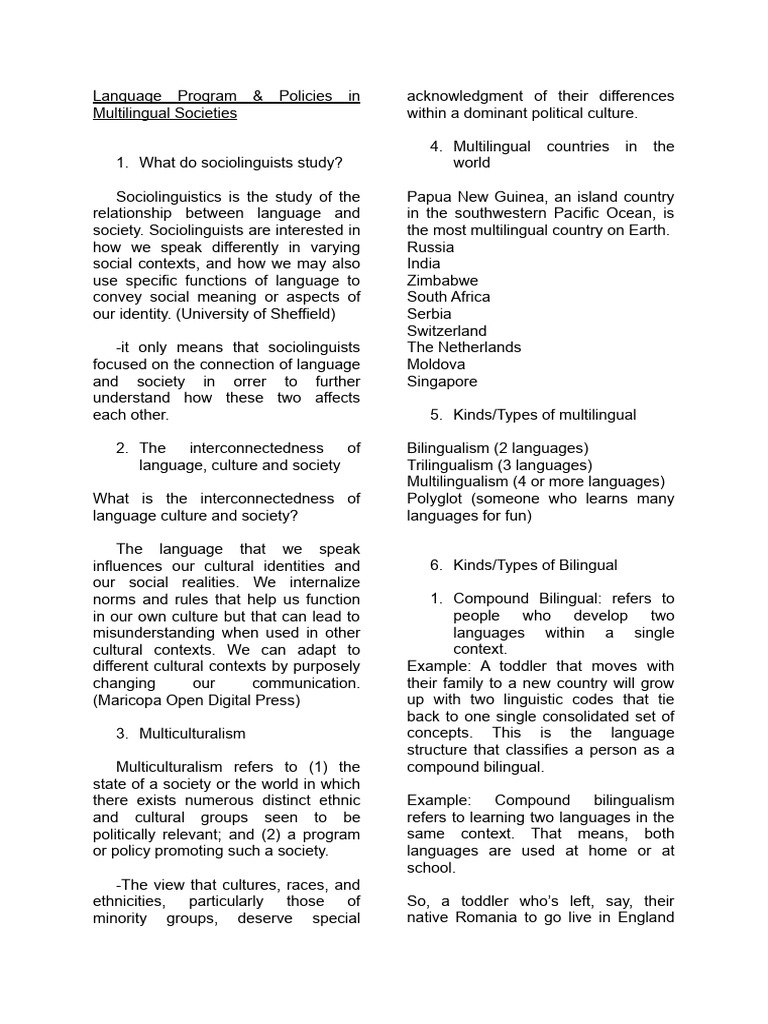 English 8 Topics | Download Free PDF | Multilingualism | First Language