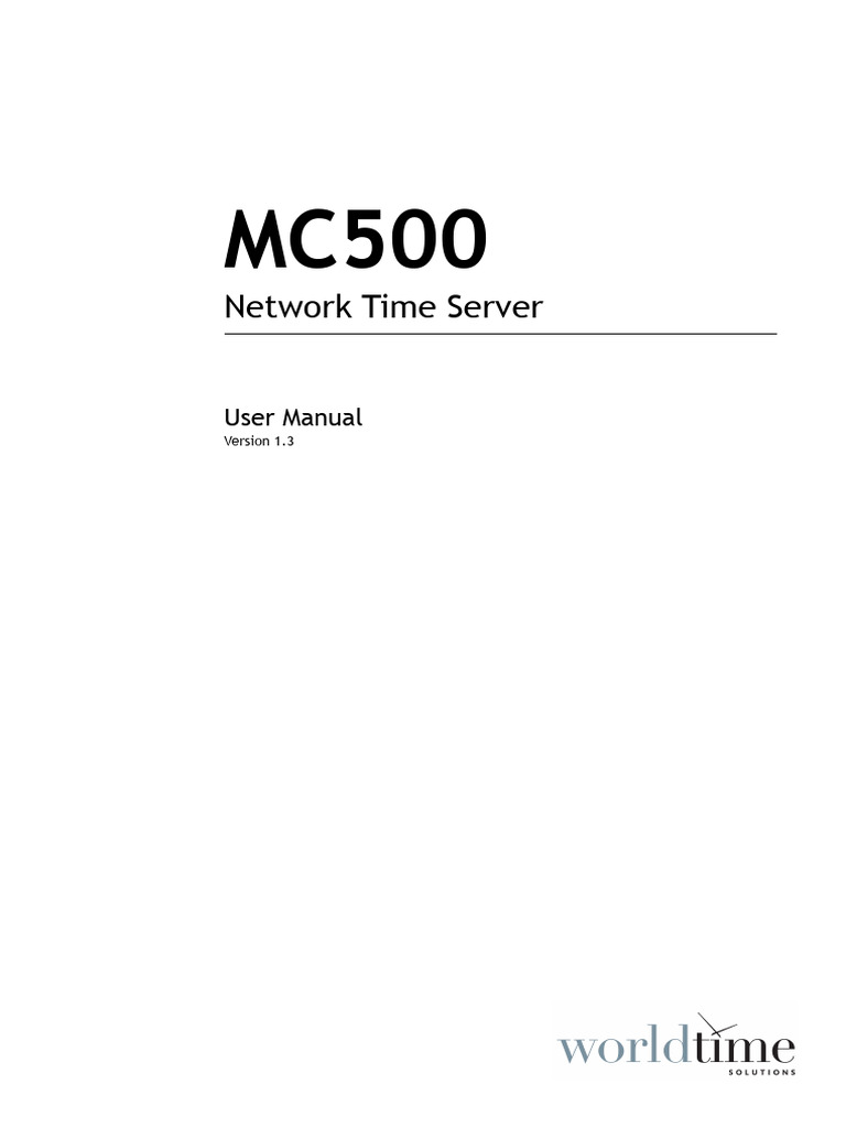 MC500 User Manual 1-3 Eng | PDF | Ip Address | Computer Network