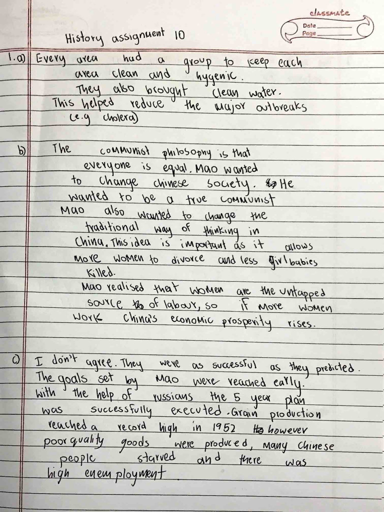 History Assignment 10 | PDF