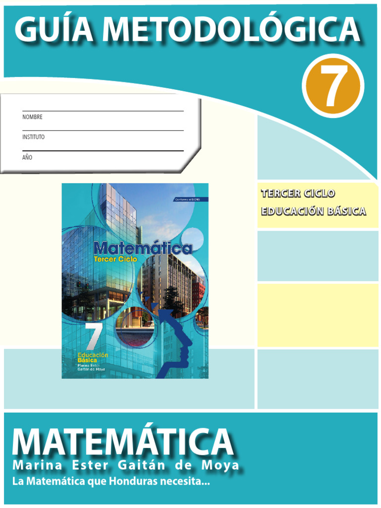 Guia Metodológica Matemáticas 7 Grado 2023 | PDF | Evaluación | Enseñando