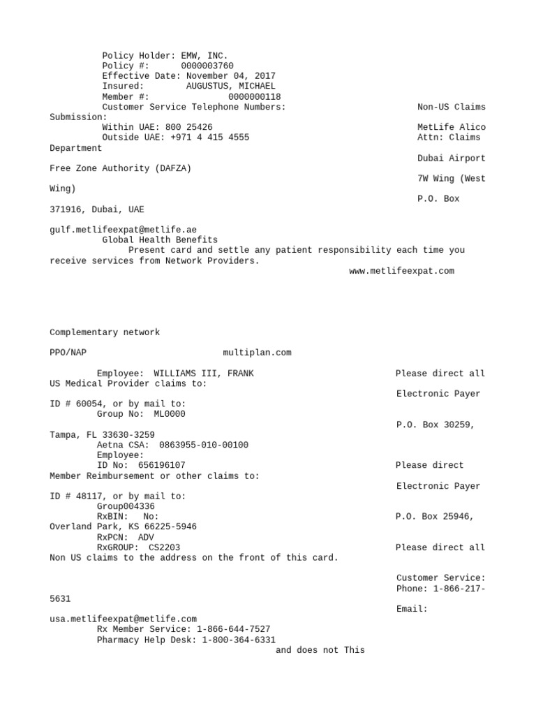 521828008-ID-Card-Template | PDF | Insurance | Health Care