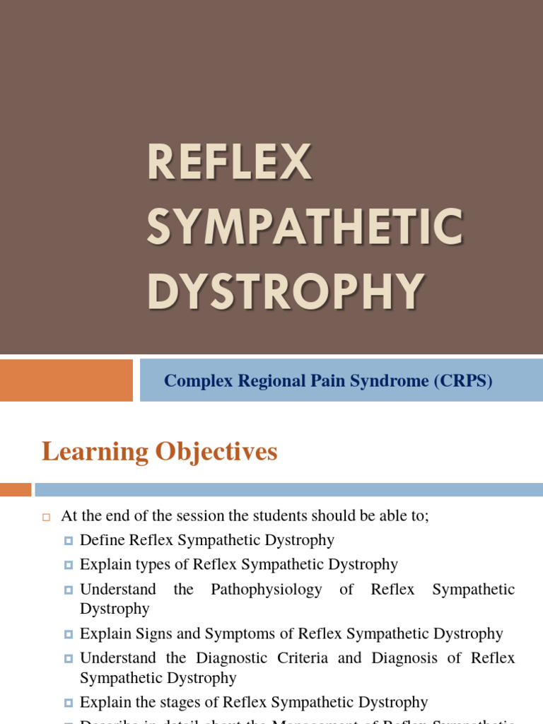 Reflex Sympathetic Dystrophy | PDF | Diseases And Disorders | Clinical ...
