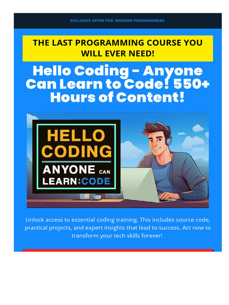 Hello Coding - Anyone Can Learn To Code Digital - Membership Area | PDF | Artificial ...