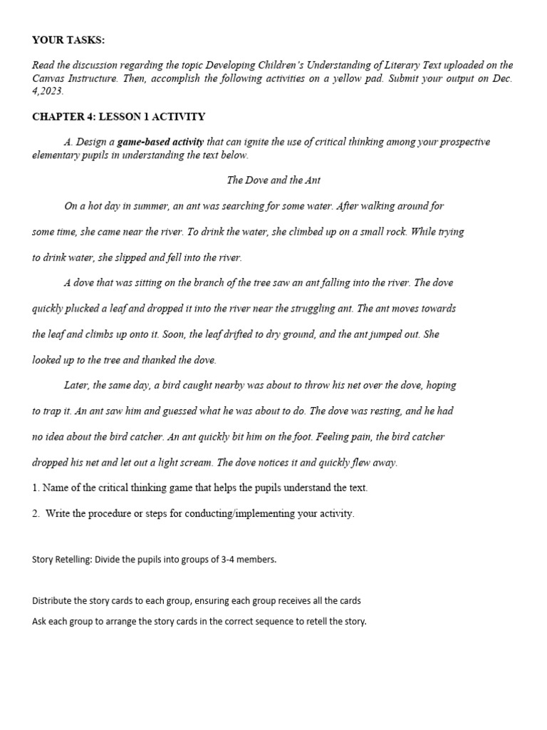 Chapter 4 Activities - Aal | PDF | Thought | Human Communication