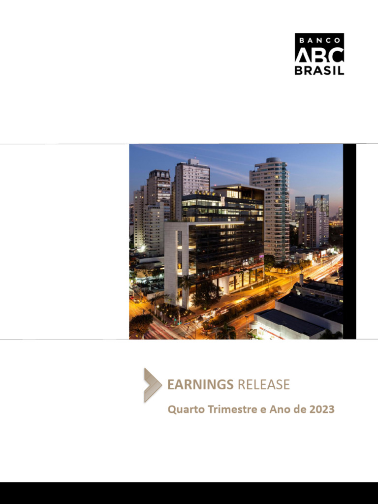 Resultados do Banco ABC 4T23 | PDF | Setor terciário da economia | Impostos