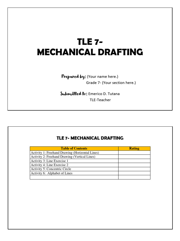 Drafting Activities | PDF | Drawing | Technical Drawing