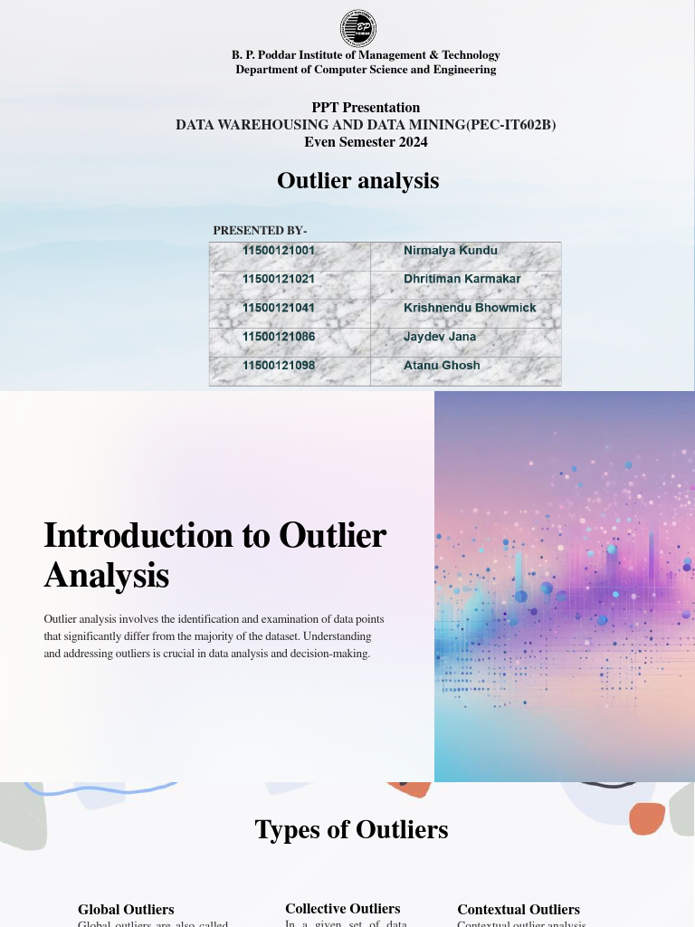 Krishnendu PCB-IT602B | PDF | Outlier | Data