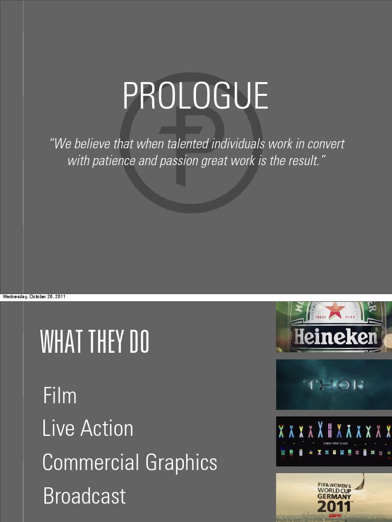 Film & Graphics Services Overview | PDF