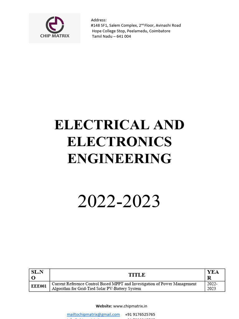 Eee Title Pdf Power Inverter Photovoltaic System