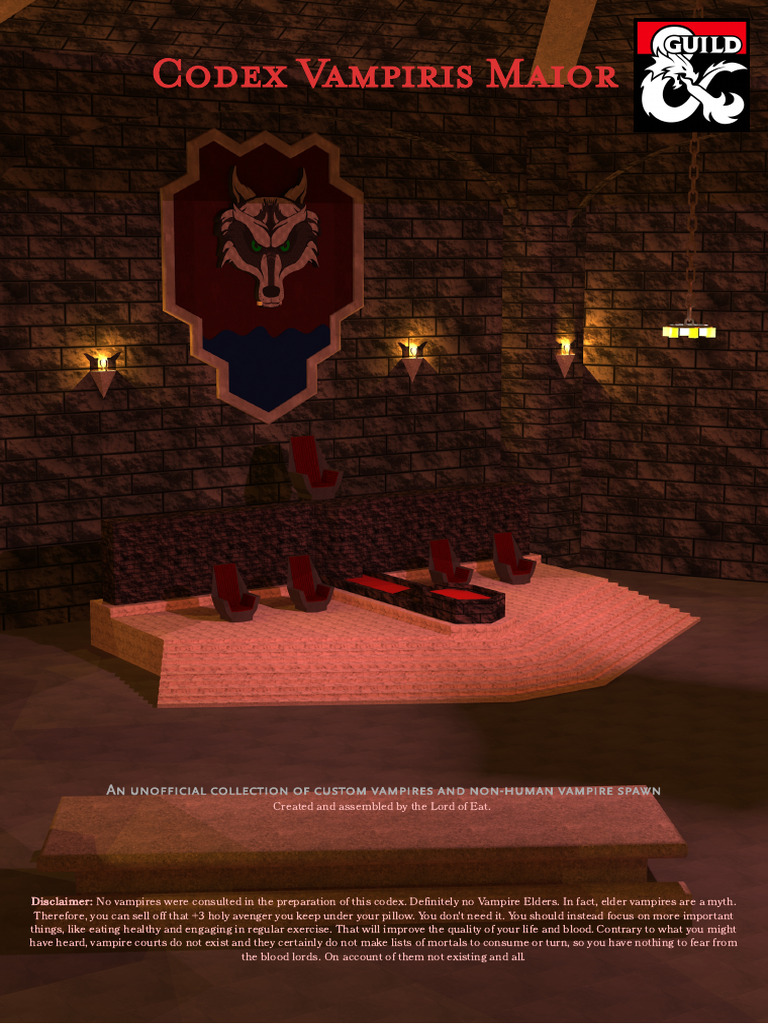 Codex Vampiris Maior | PDF | Dwarf (Dungeons & Dragons) | Fantasy Creatures