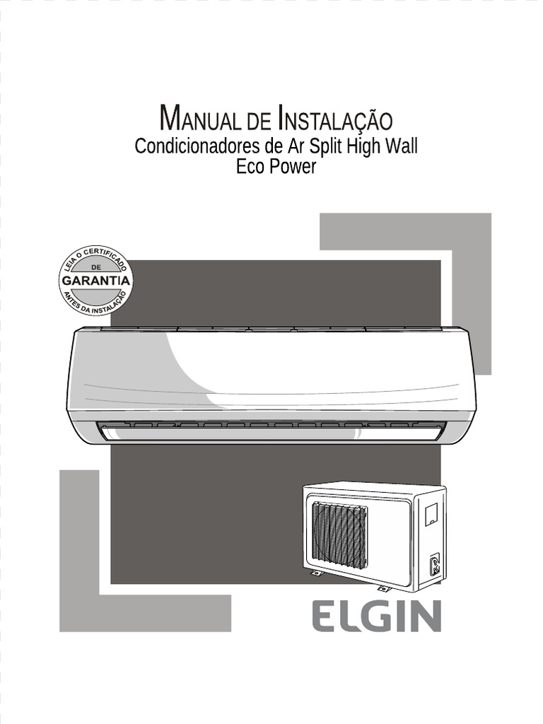 Elgini Manual de Instalação - 1 117 90 - Rev.04 | PDF