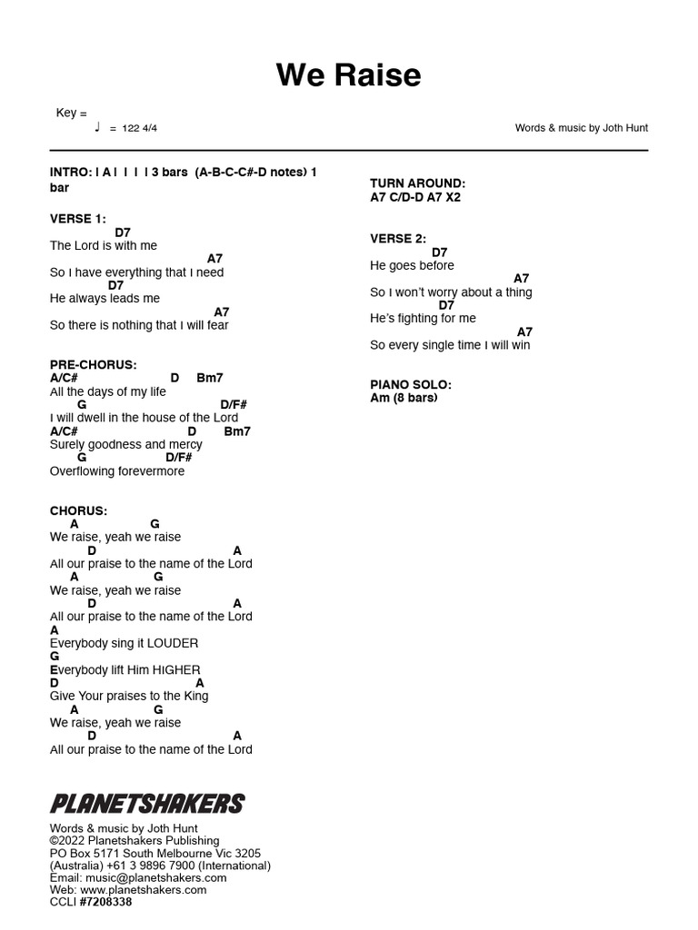 We Raise Chart | PDF