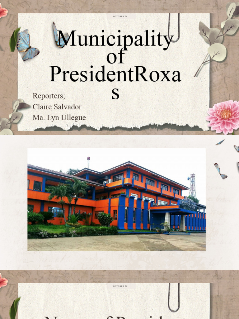 Municipality of President Roxas | PDF
