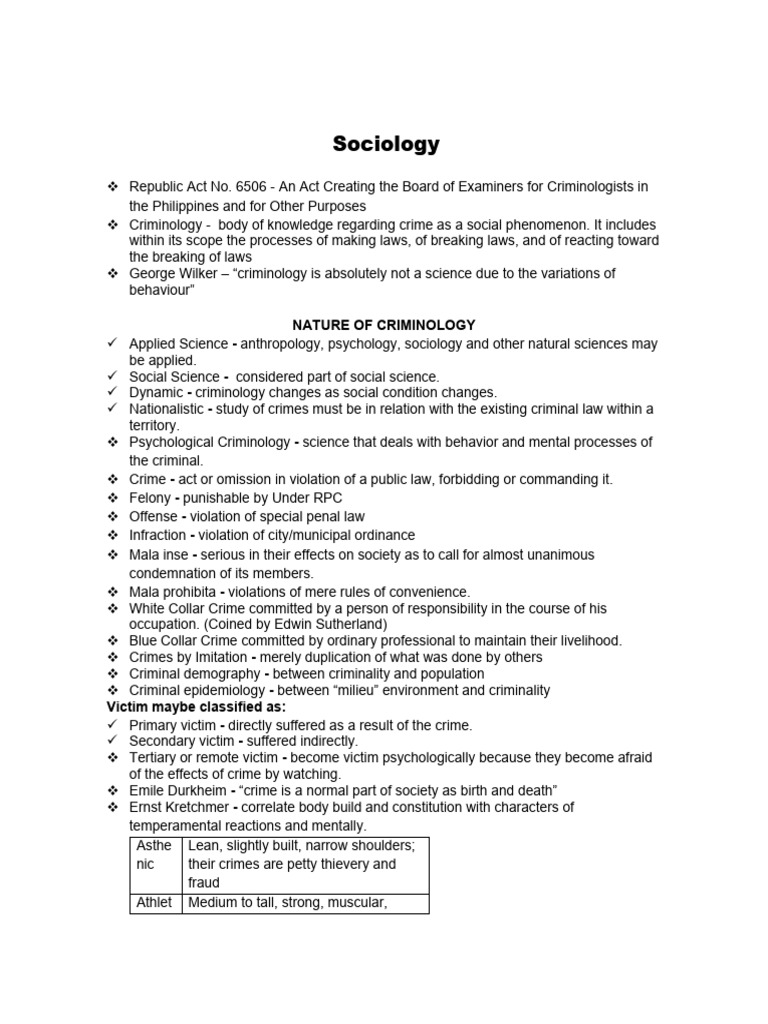 Sociology key words | PDF