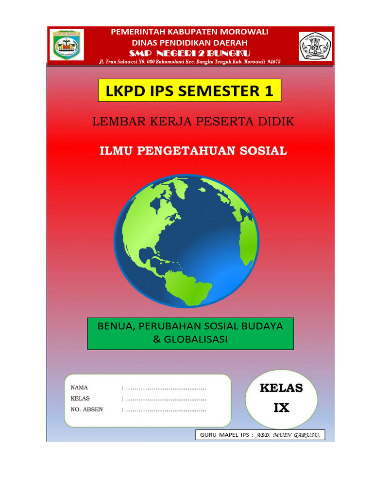 LKPD IPS IX INTERAKSI BENUA ASIA DAN BENUA LAINNYA | PDF